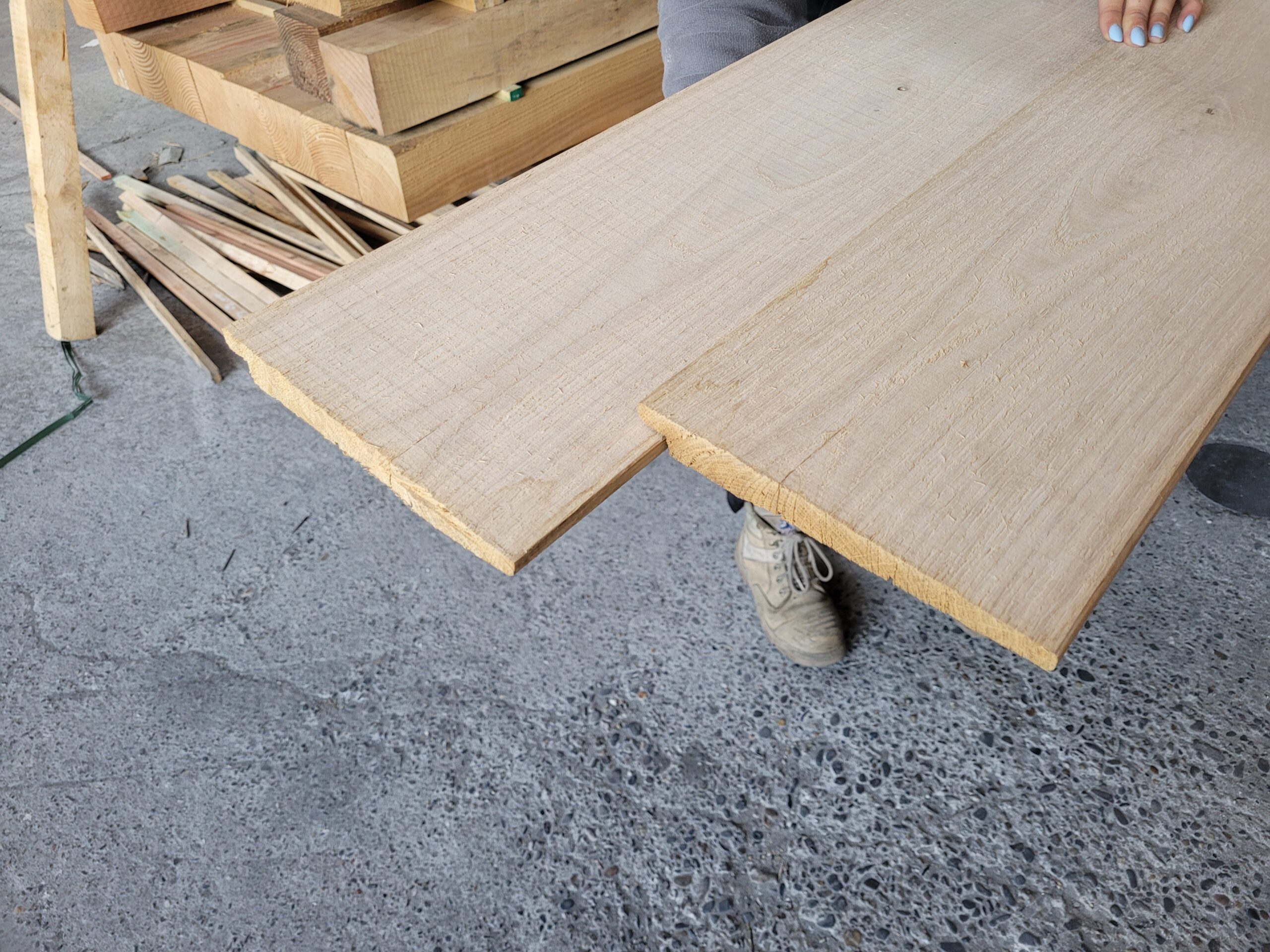 Eiken Zweeds Rabat 12/24x190mm Fijnbezaagd | Steenstratuinhout.nl